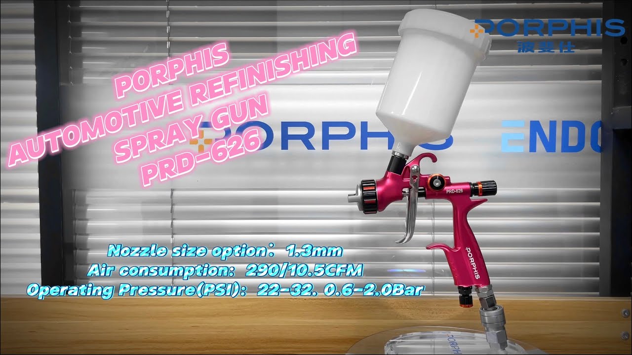 Automotive refinishing spray gun PRD-626 - YouTube