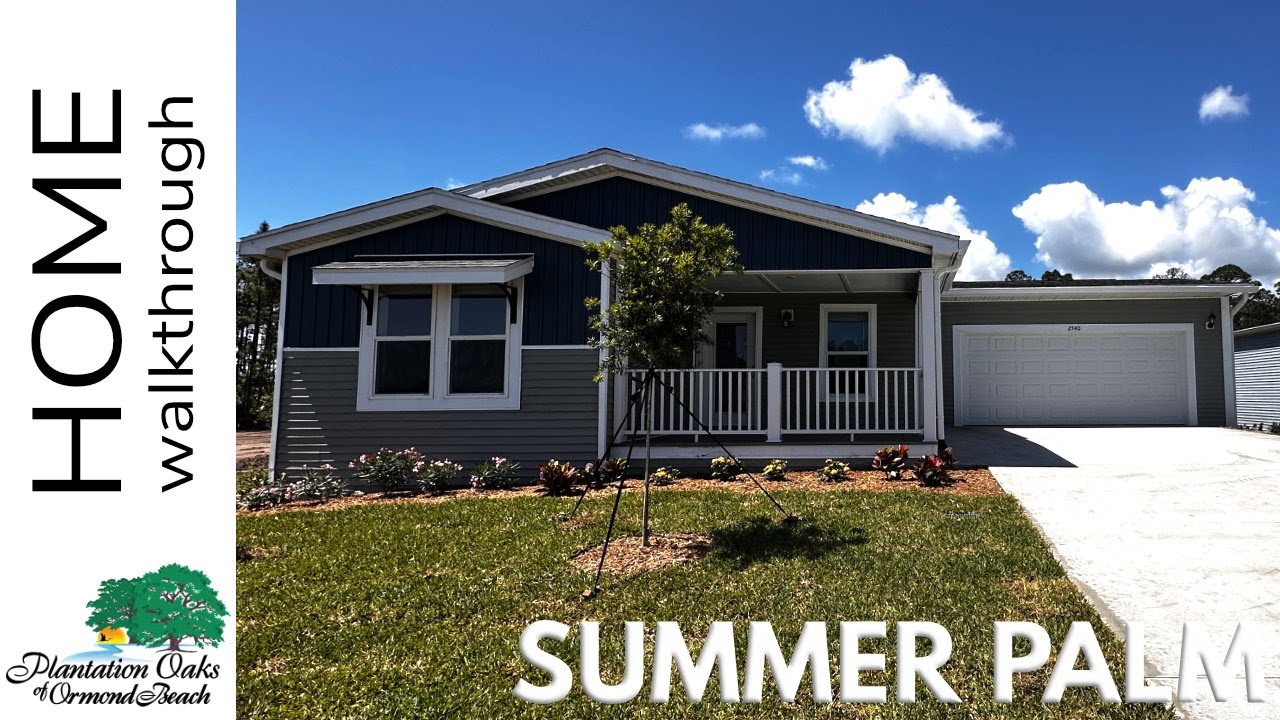 Summer Palm Expanded Model #hometour #55pluscommunity - YouTube
