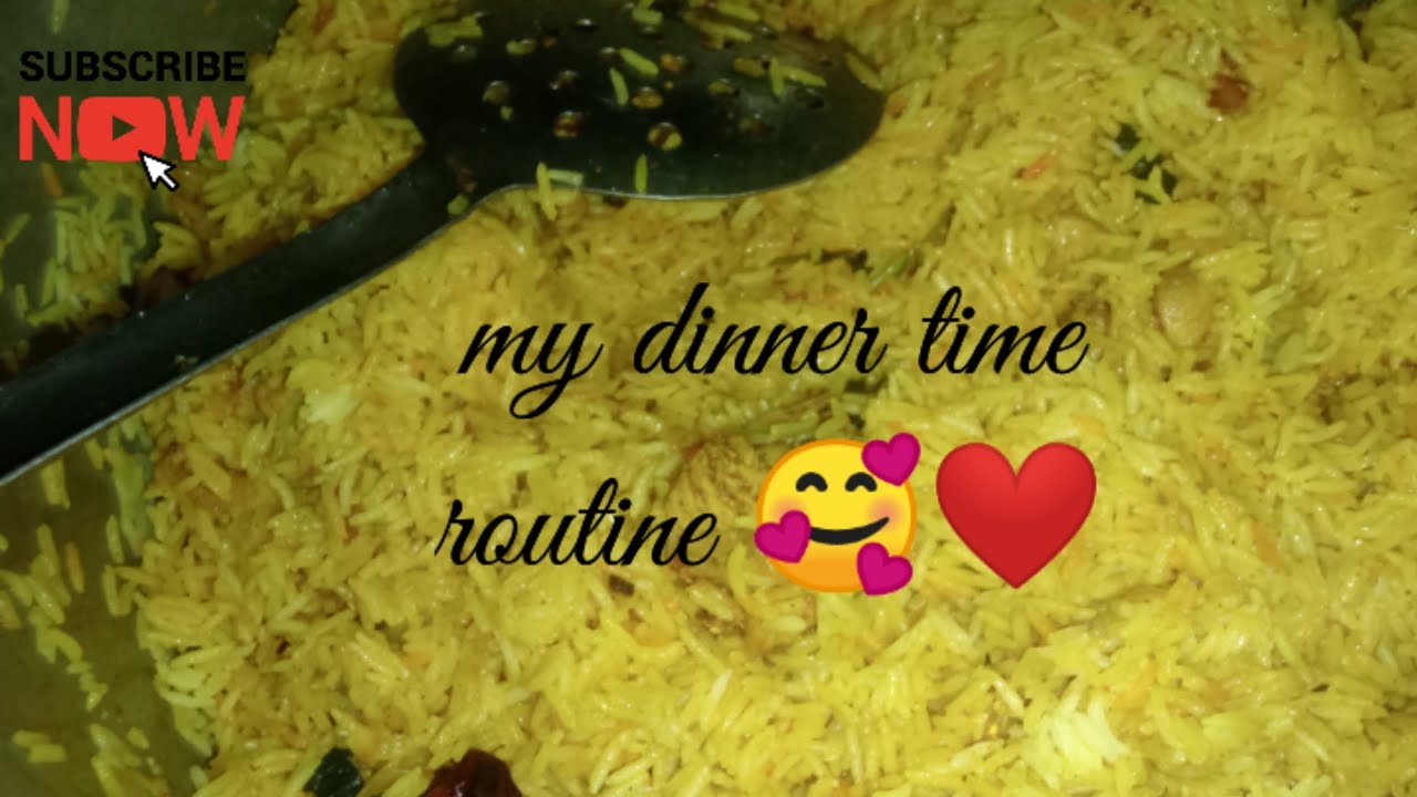 my dinner time routine /daily vlogs/routine - YouTube