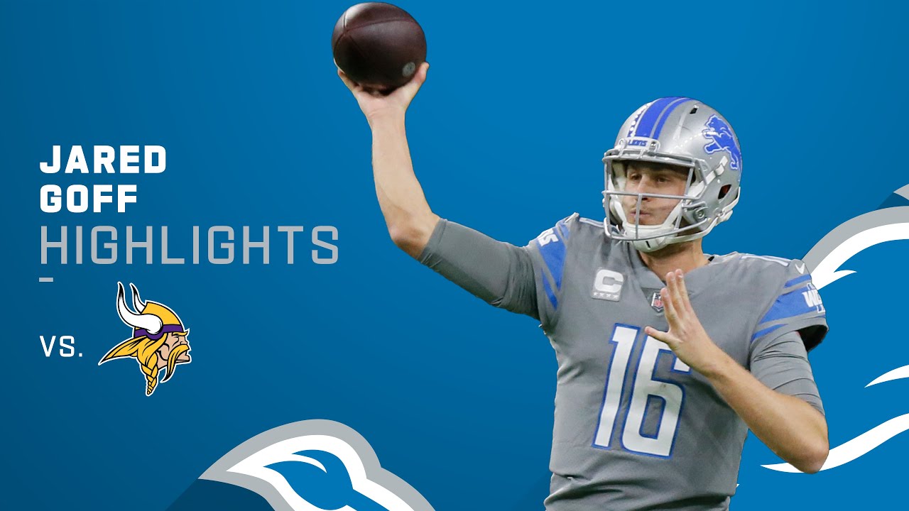 Jared Goff's Best Throws from Lions' First Win in Week 13 vs. Vikings ...