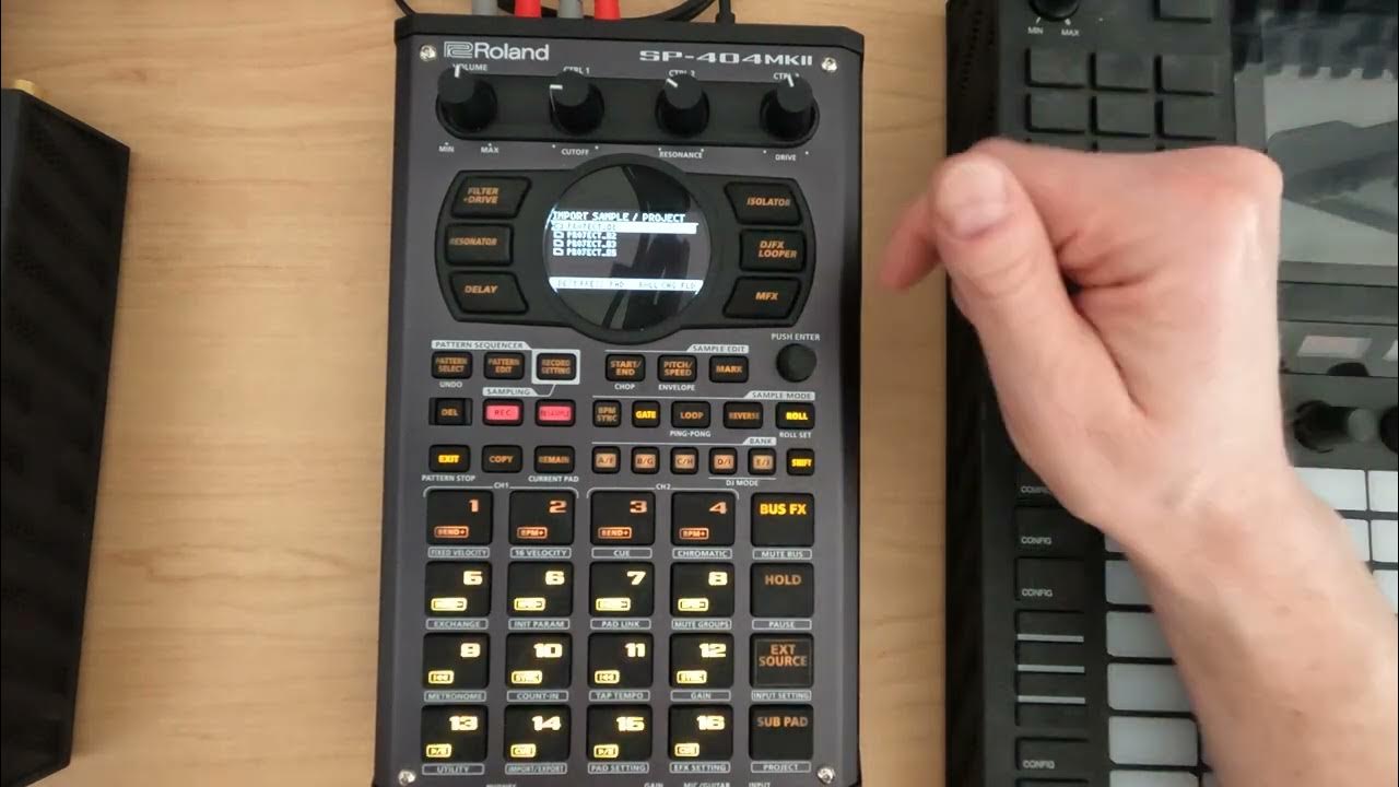SP404 mk2 44.2 - Importing and Exporting Projects - YouTube