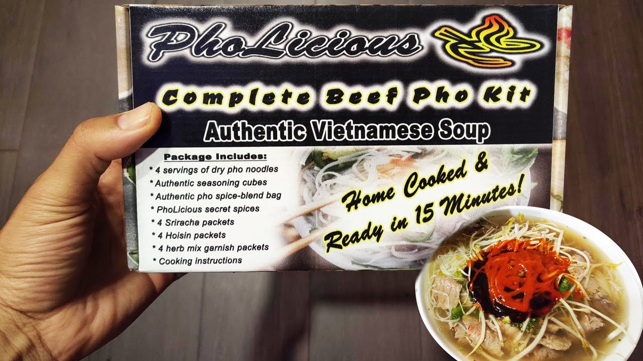 Pholicious Home Instant Beef Pho Kit - Pho in 15 Minutes! Super EZ and ...