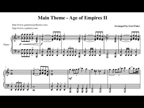 Age of Empires II main theme [score video] - YouTube