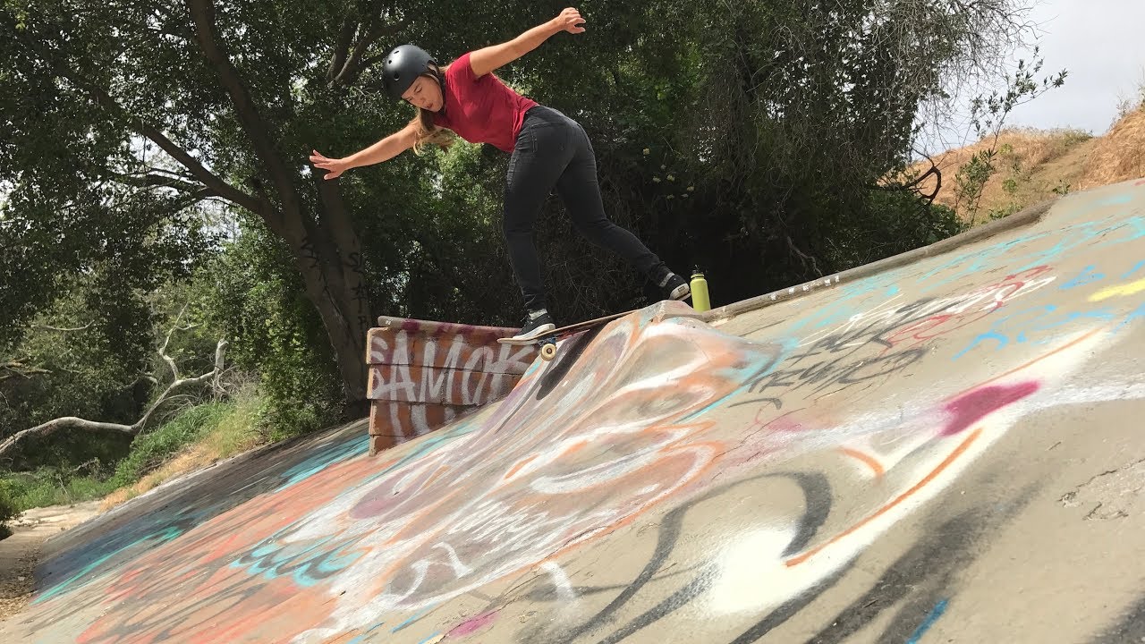 SKATING a ditch in Hollywood, CA - HUNTER LONG - YouTube