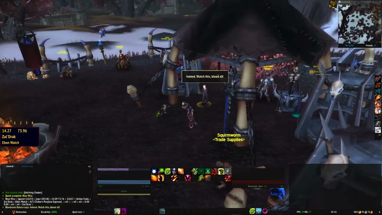Near Miss WoW Quest - YouTube