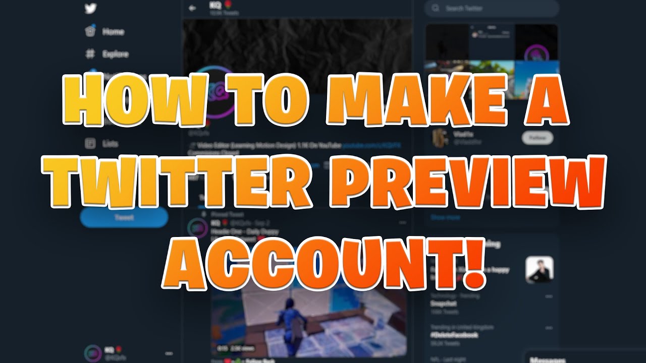 How To Make A Twitter Media Account - YouTube