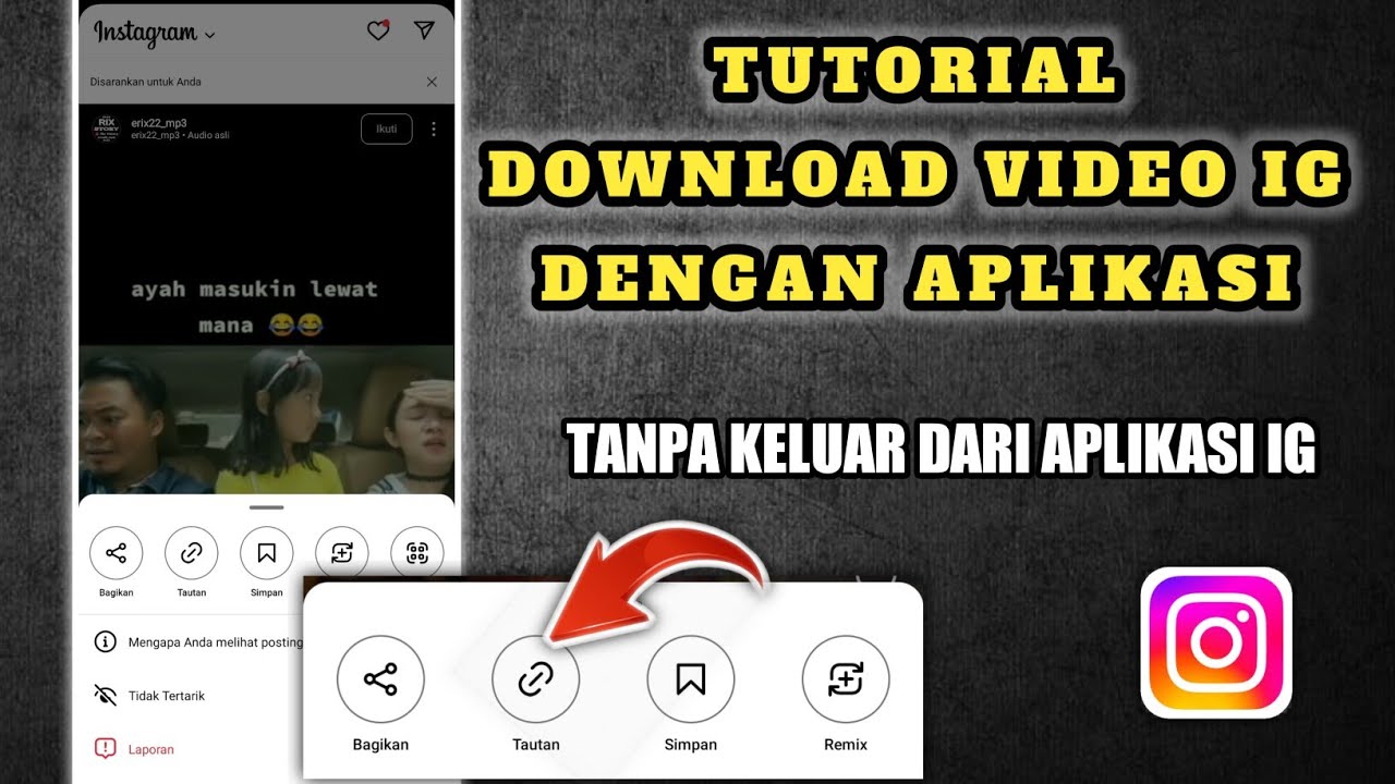 TerUpdate‼️Cara Menyimpan Video dan Gambar Di Ig Dengan Aplikasi | Cara ...