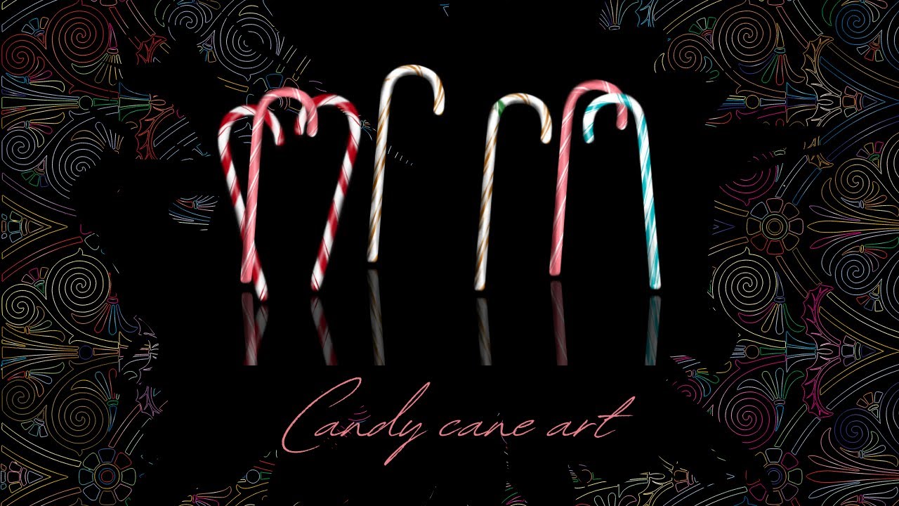 Hyper realistic candy cane art | Time-lapse | Oddly satisfying art ...