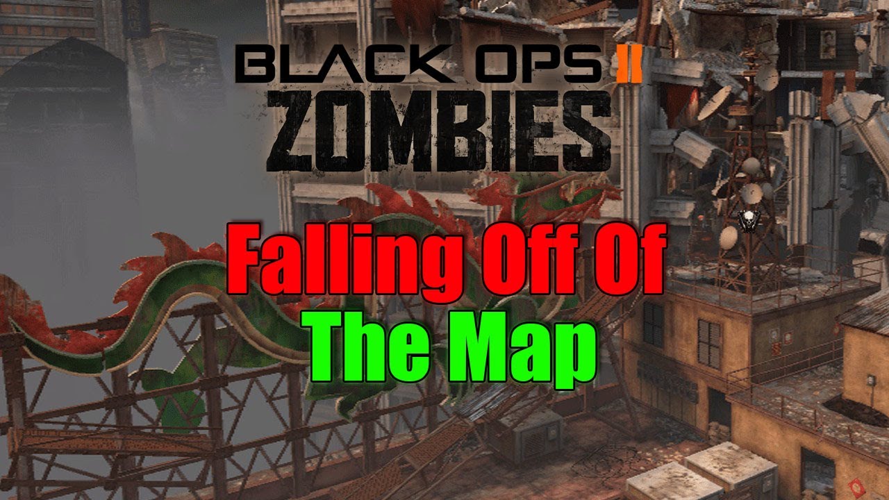 Call of Duty BO2 Zombies - Falling Off The Map In Die Rise - YouTube