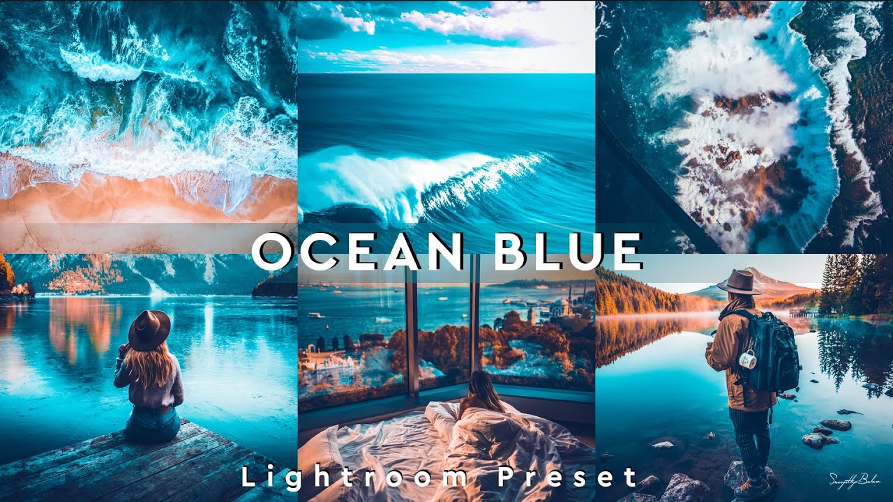 OCEAN BLUE Presets - Lightroom Mobile Presets DNG | OCEAN BLUE Tone ...