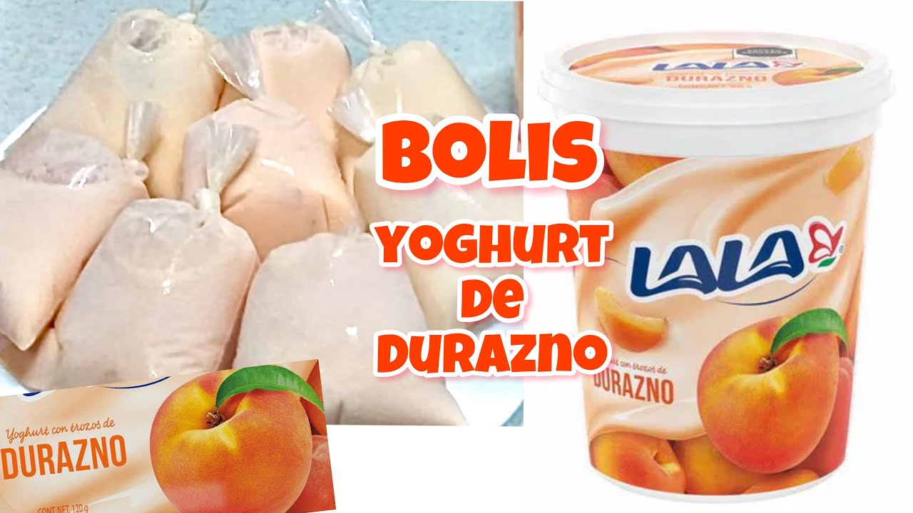 BOLIS DE YOGHURT DE DURAZNO 🍑 - YouTube