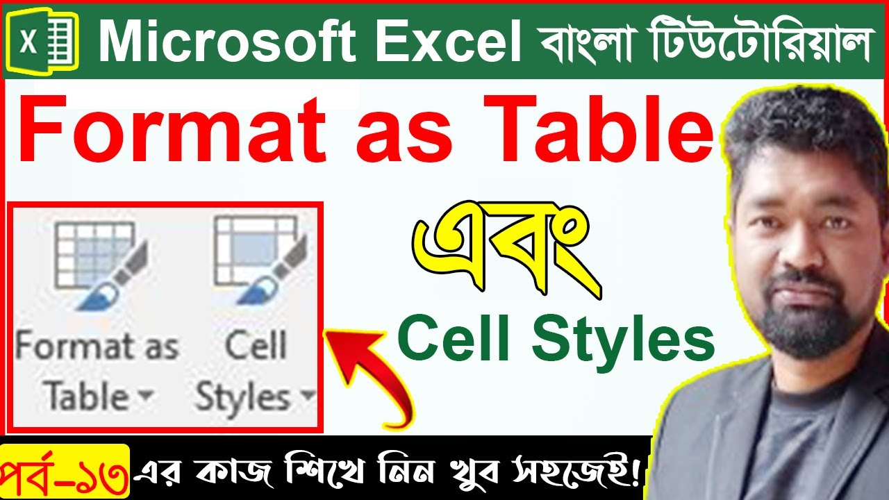 Format Table & Cell Styles Option in Excel | Format as Table in MS ...
