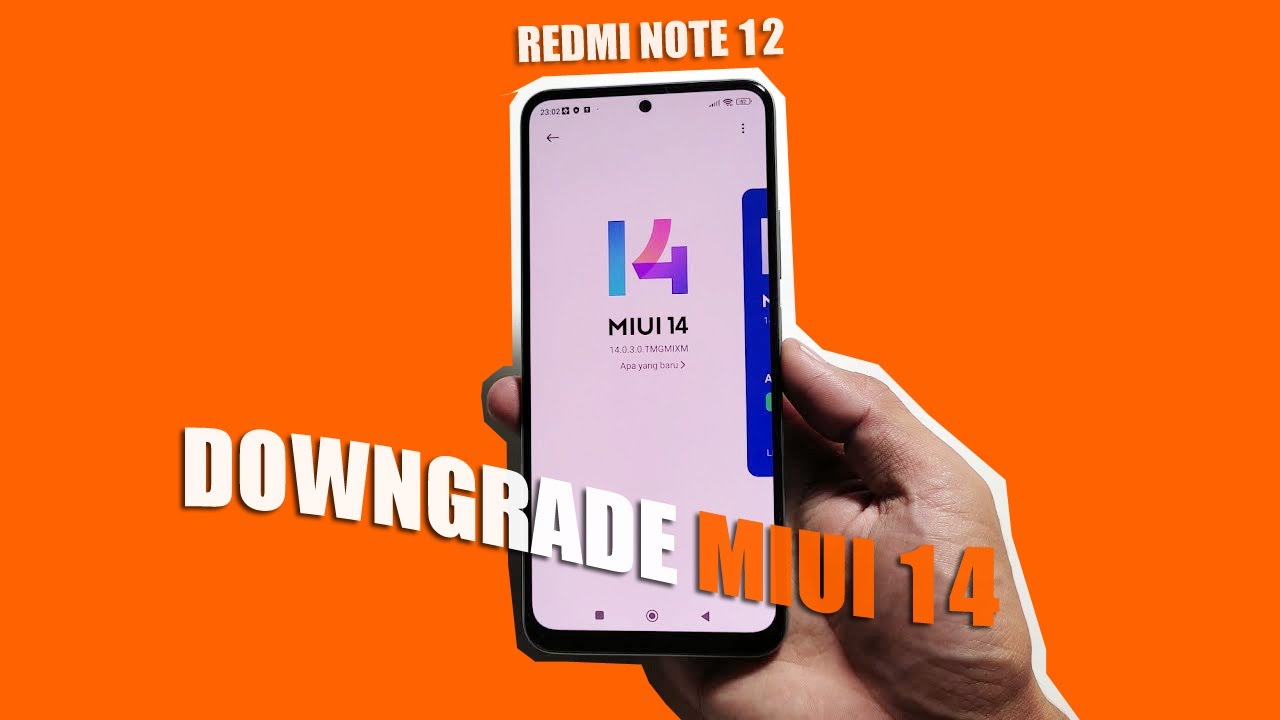 Cara Downgrade Miui 14 di Hp Redmi Note 12 - YouTube