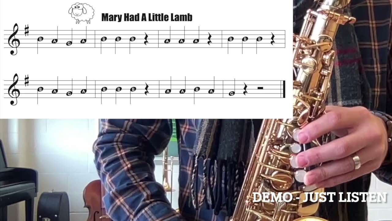 Mary had a little lamb - sax - YouTube