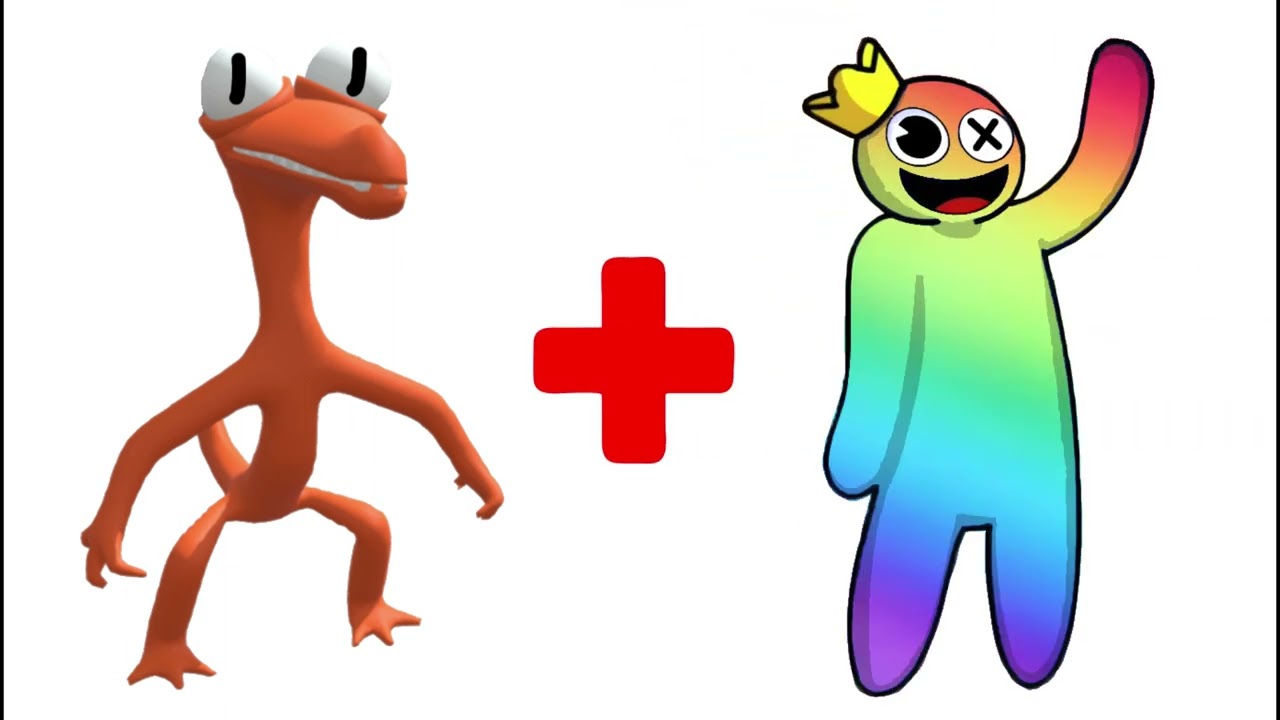 orange + blue multicolored = ??? | rainbow friends ANIMATION - YouTube