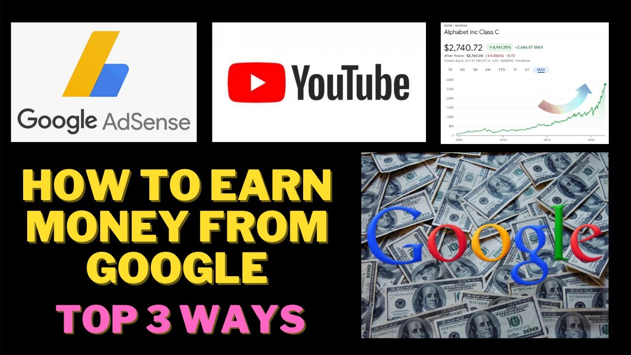 How to Earn Money from Google Adsense, Youtube & Investing in Google ...
