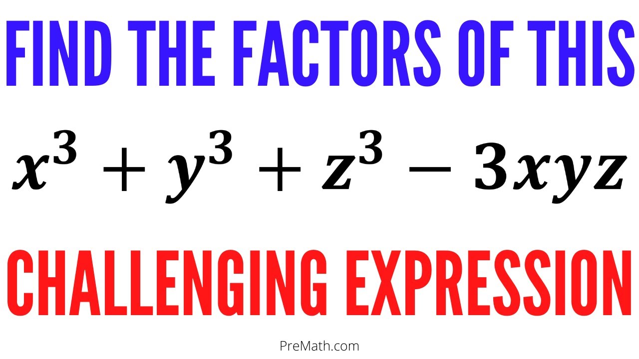 Can you find the Factors of this Challenging problem? | Step-by-Step ...