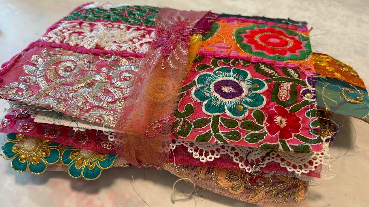 Pink boho journal flip - YouTube