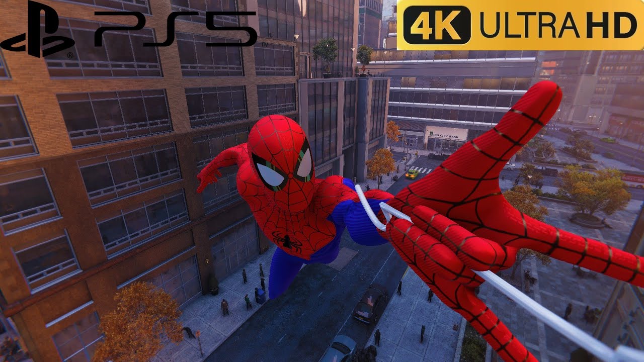 Spider-Man: Remastered Across the Spiderverse Suit PS5 Gameplay 4K ...