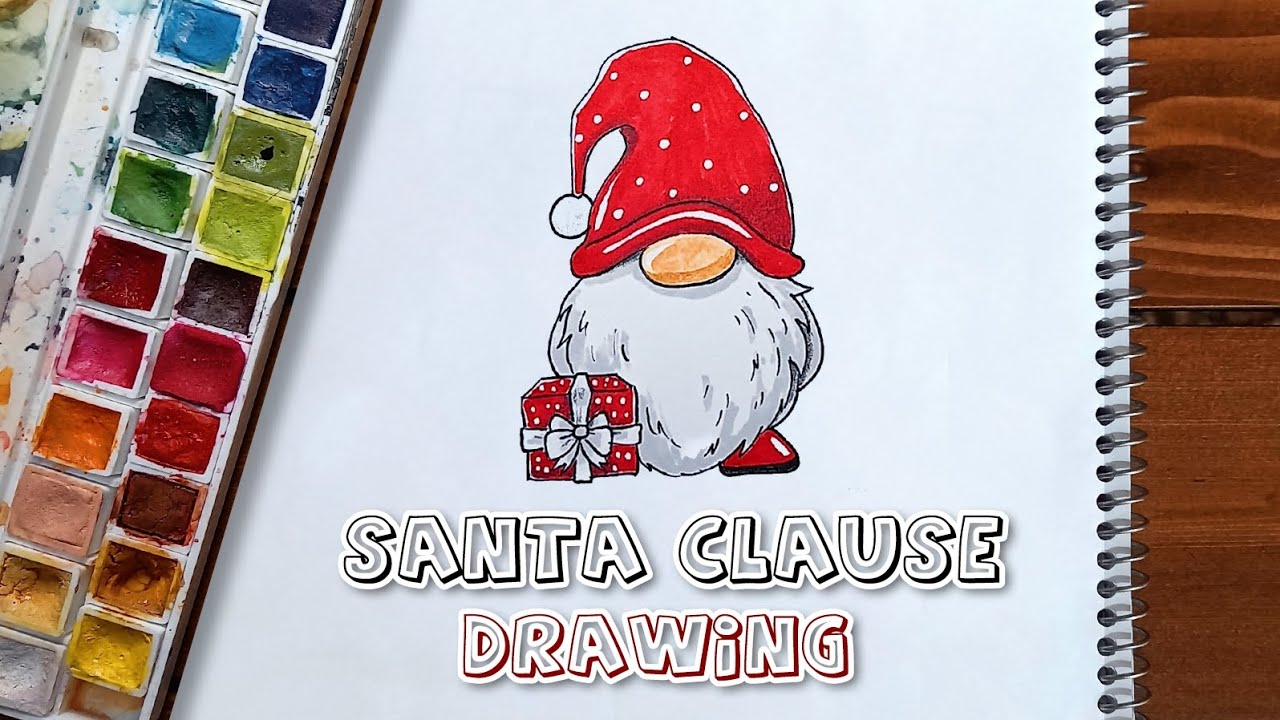 how to draw santa clause | drawing tutorial for beginners 🎅 - YouTube
