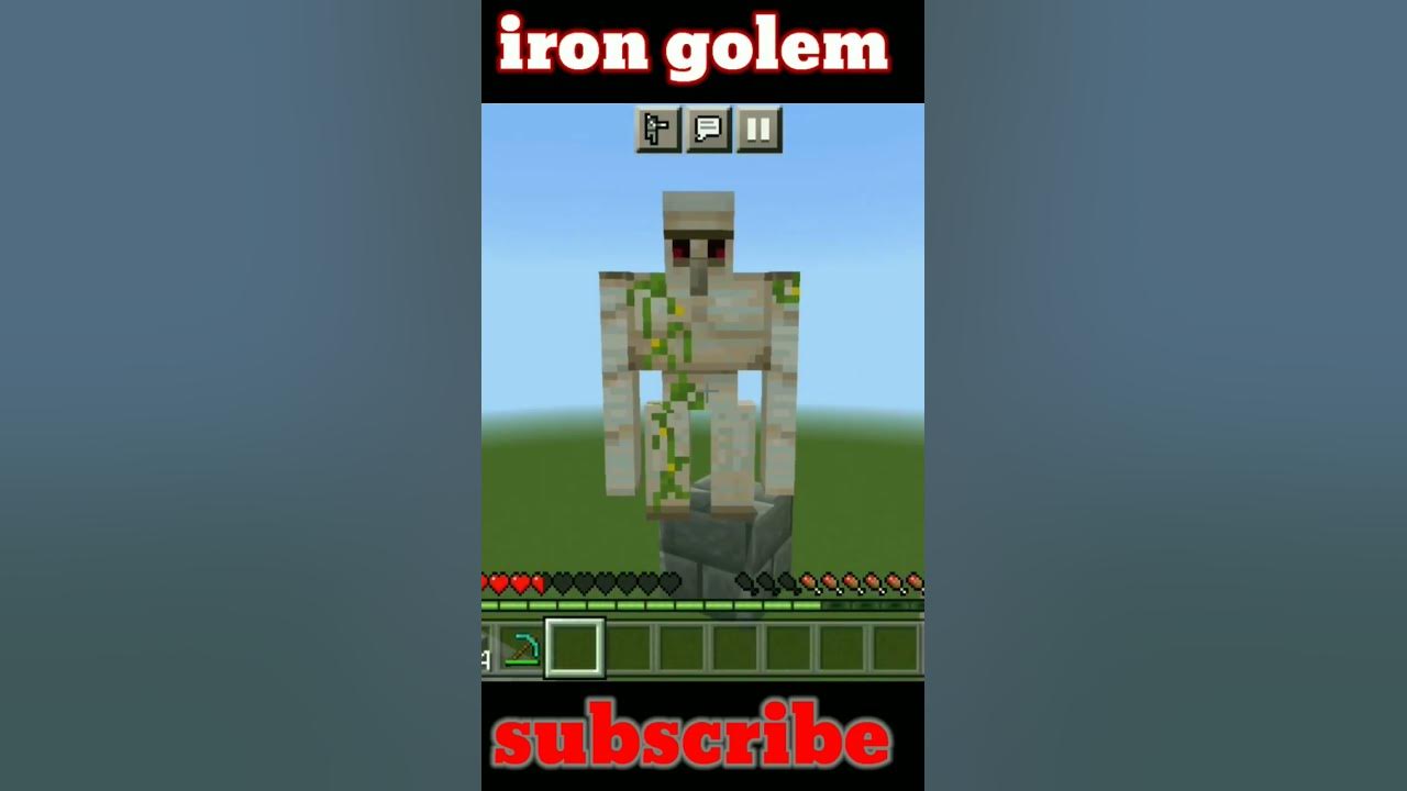Iron Golem 😊 Diamond 💎shorts Minecraft Gaming Youtube Youtubeshortsm Youtube