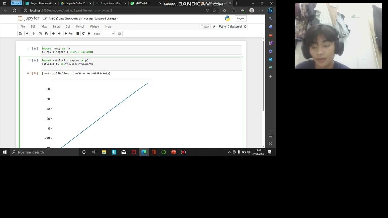 Pembentukan Sinyal Menggunakan jupiter note book(Olo Widodo Debataraja ...