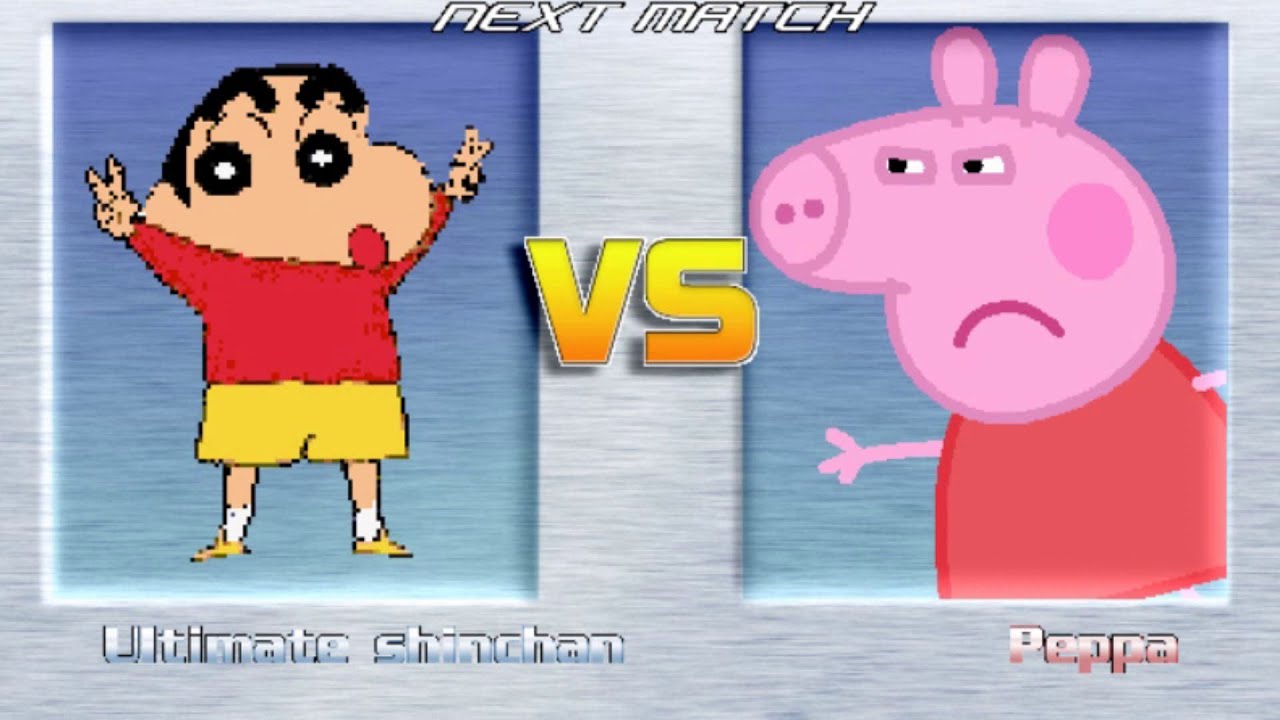 M.U.G.E.N. BATTLES | Shin Chan vs Peppa Pig | Crayon Shin-chan vs Peppa ...