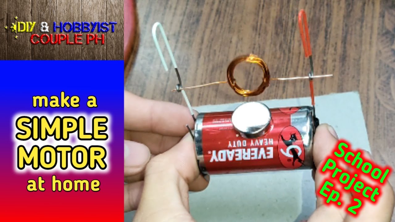 How to make a simple motor | School Project Ep. 2 - YouTube