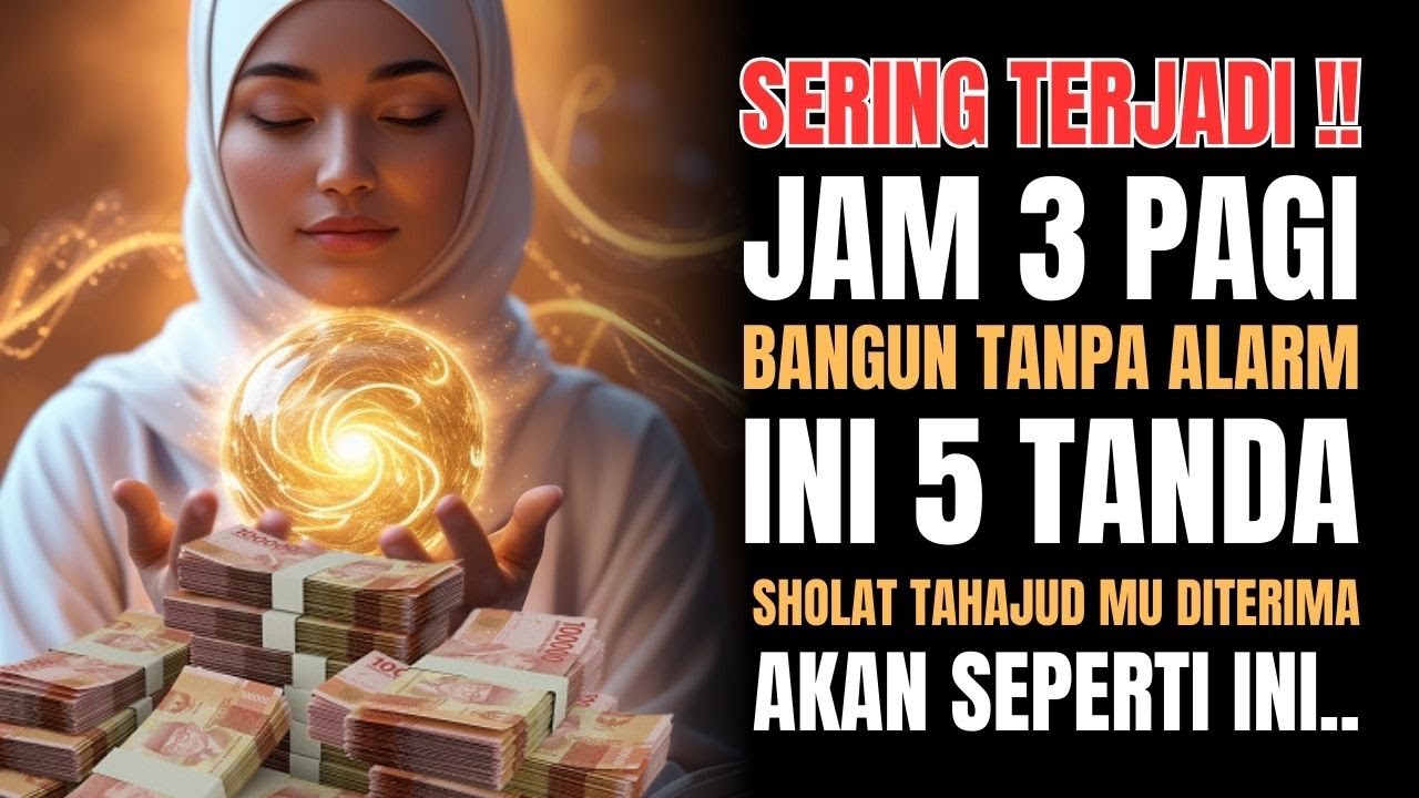 Sering terjadi!!Jam 3 pagi bangun tanpa alarm, ini 5 tanda sholat ...