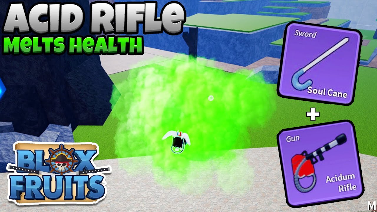 Acid Rifle + Soul Cane is TOO OP in pvp (Blox Fruits) - YouTube