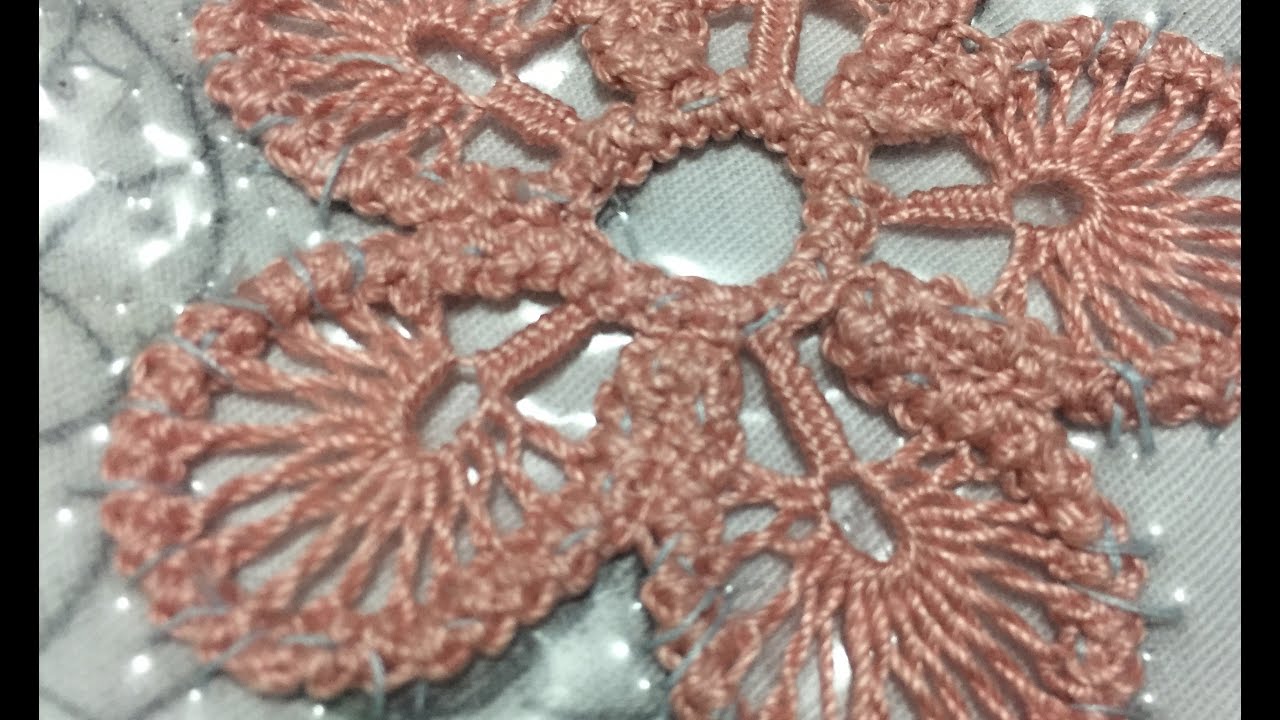 UMPLUTURA PETALE LASETA 21/ ROMANIAN POINT LACE - YouTube