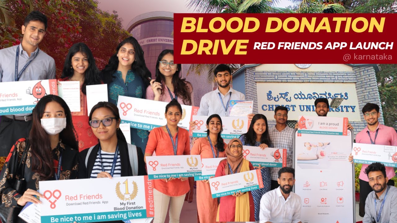 RED FRIENDS💖 APP LAUNCH & MEGA BLOOD DONATION COMPAIGN #redfriends # ...