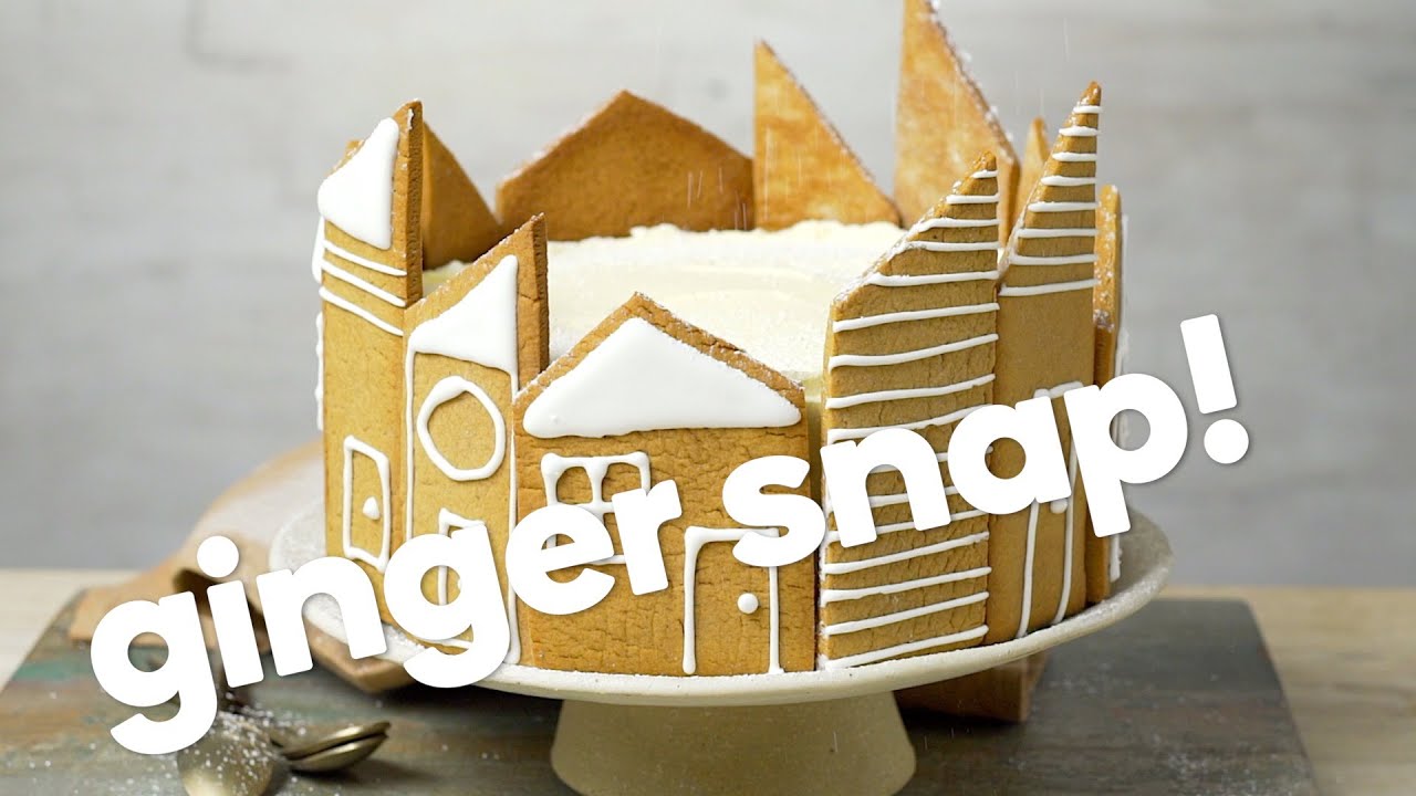 Next level gingerbread Christmas cake: Ginger snap! - YouTube