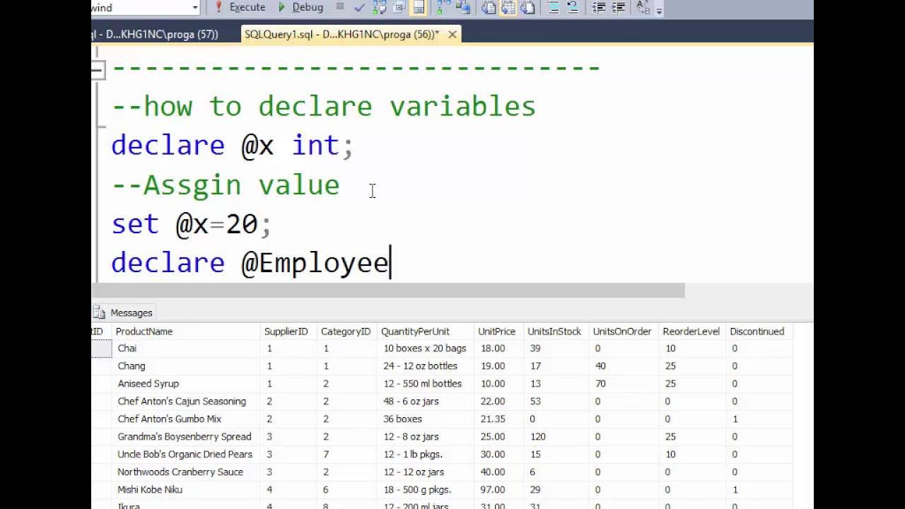 4 TSQL Introduction - YouTube