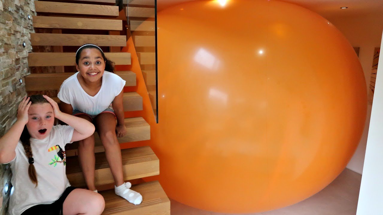 GIANT BALLOON STUCK IN MY HOUSE!! - YouTube