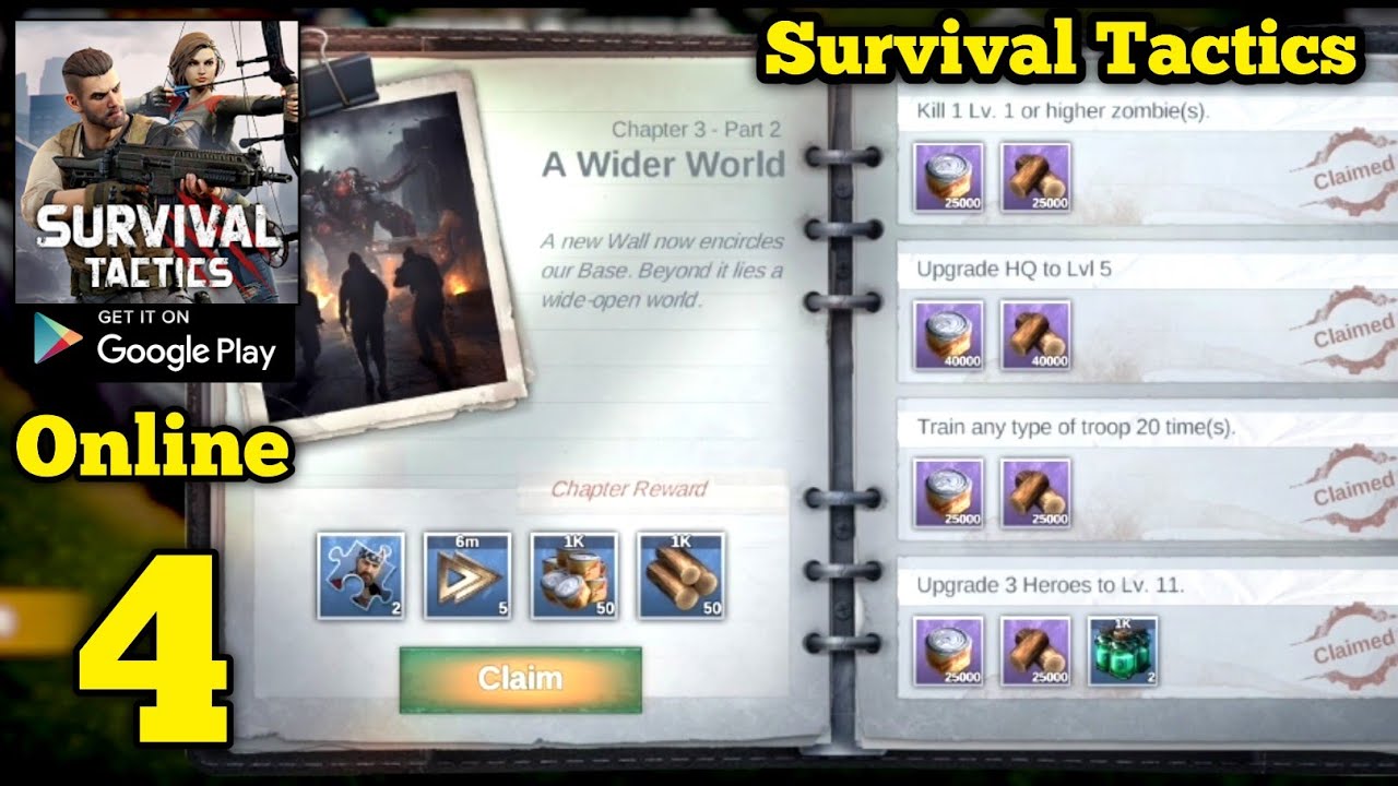 Survival Tactics Zombie Game Gameplay Part 4 (Android) - YouTube