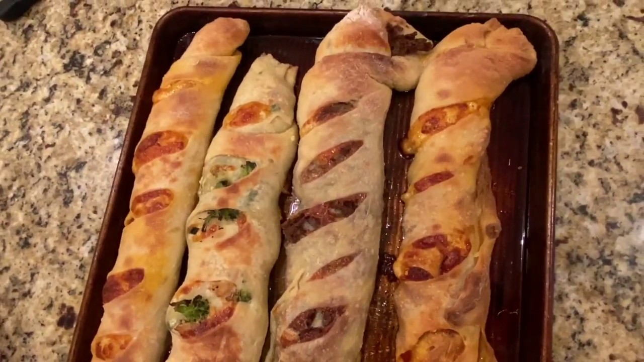 How to make stuffed bread (brocolli) - YouTube