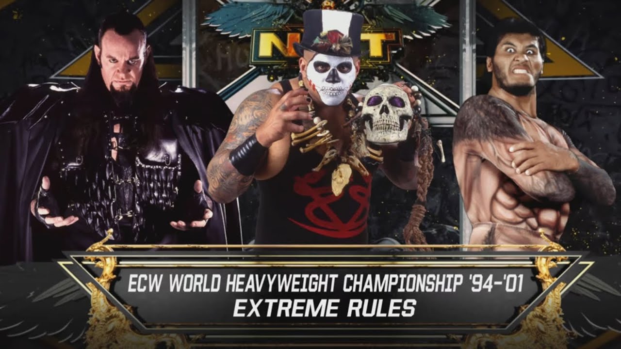 Undertaker vs PapaShango vs GiantGonzalez Extreme Rules Match for ECW ...