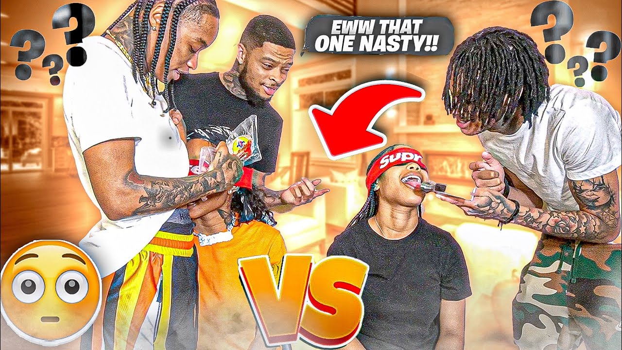 WHAT'S IN MY MOUTH CHALLENGE! ft. FLO, CRYSTAL, NUNI, AMVRR - YouTube