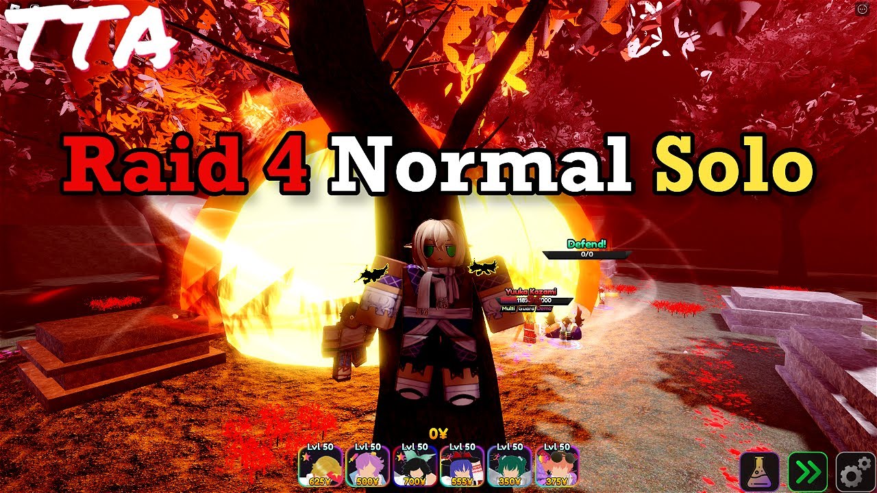 Roblox: Touhou Tower Assault | TTA - Raid 4 Normal Solo - YouTube