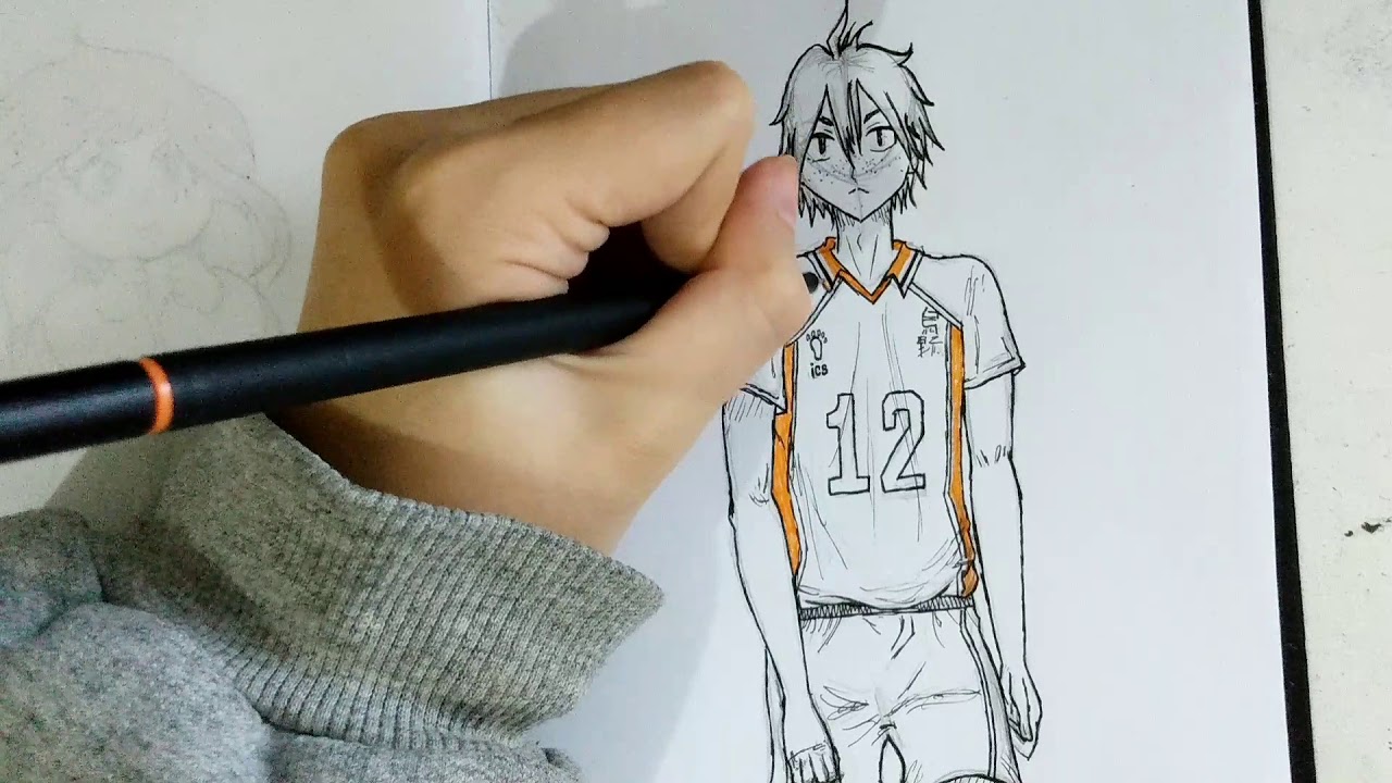 Speed Drawing #10 Yamaguchi - Haikyuu - YouTube