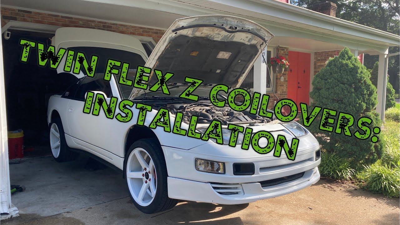 How to replace the stock suspension on a 300ZX TT Z32 with Tein Flex Z coilovers. - YouTube
