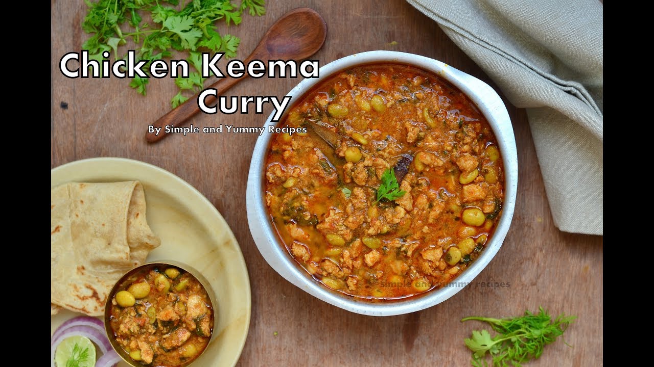 Chicken Keema Curry with Avarekai | Minced Chicken Curry in Pressure ...
