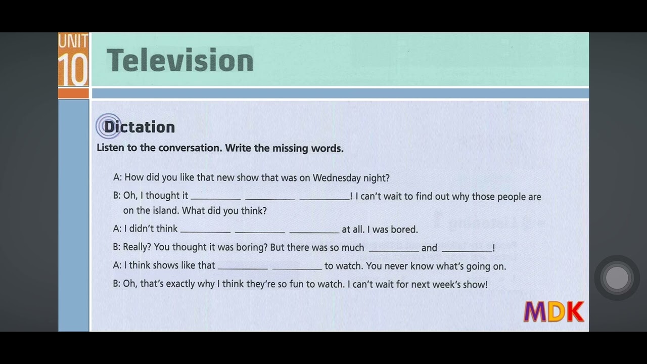 Tactics Expanding - Unit 10- Part 2 - Pronunciation + Dictation - YouTube
