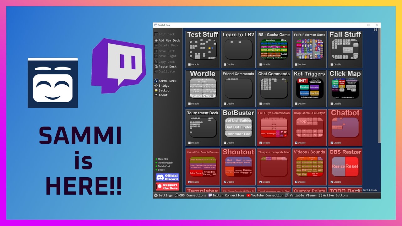 SAMMI is here, time to upgrade your stream to a new level! - YouTube