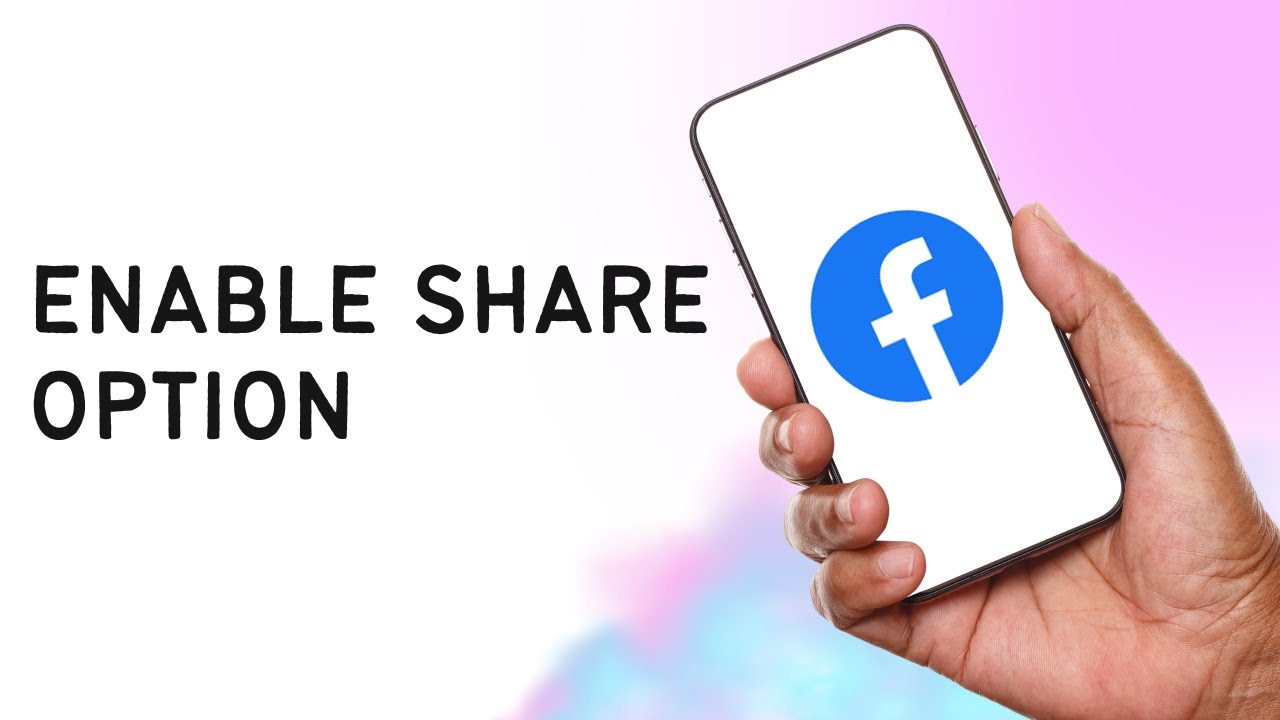 How To Enable Share Option In Facebook - YouTube