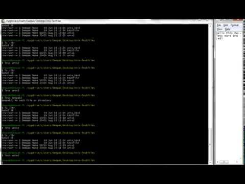 Unix Tutorial Less Command - YouTube