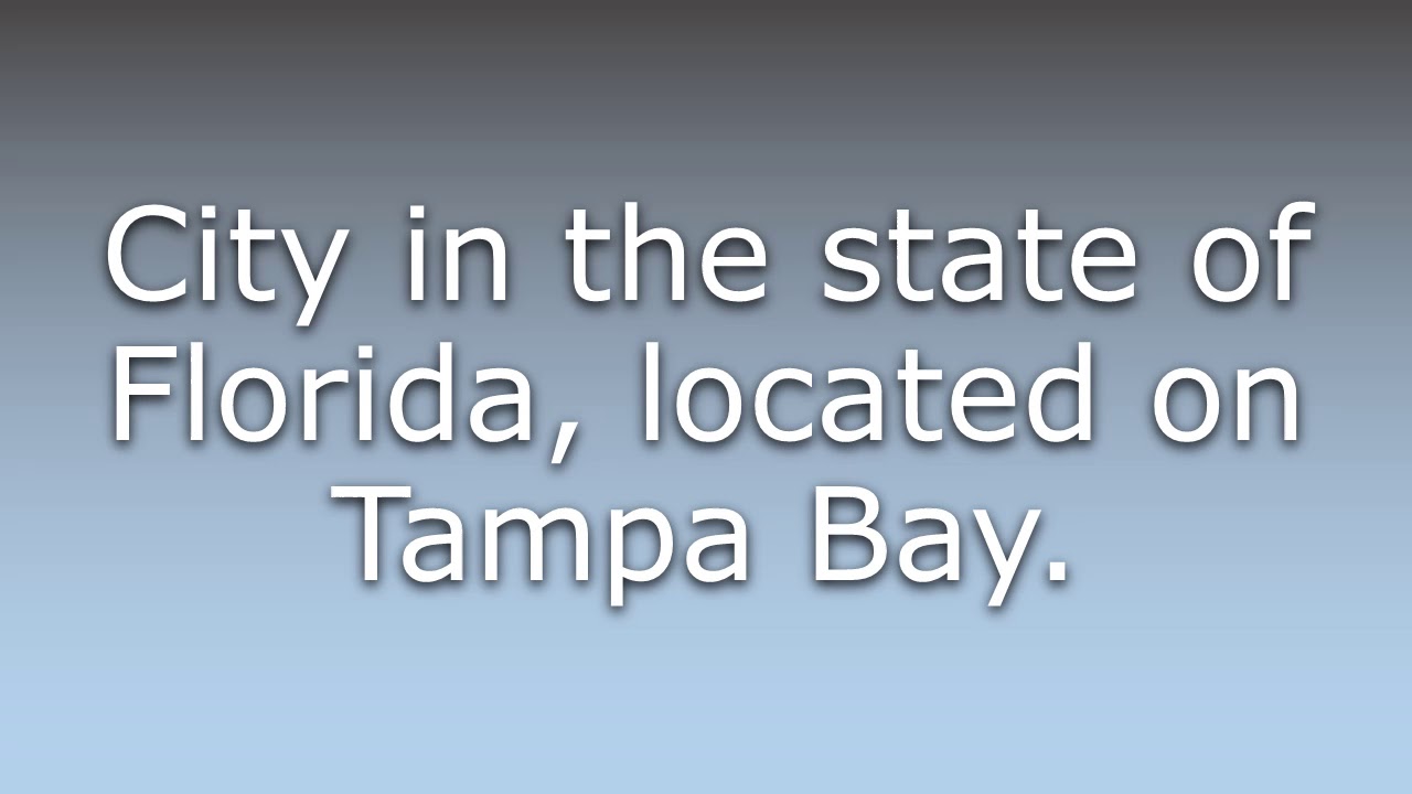What does Tampa mean? - YouTube
