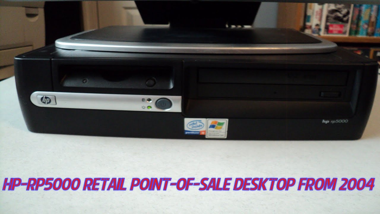 HP rp-5000 Point Of Sale Desktop From 2004 - YouTube