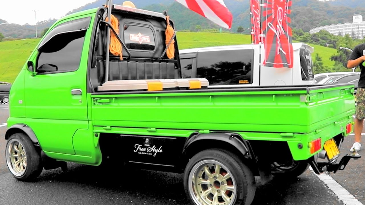 (HD)modified K light pickup truck カスタム軽トラ - Zeal杯2016 改造軽トラ - YouTube
